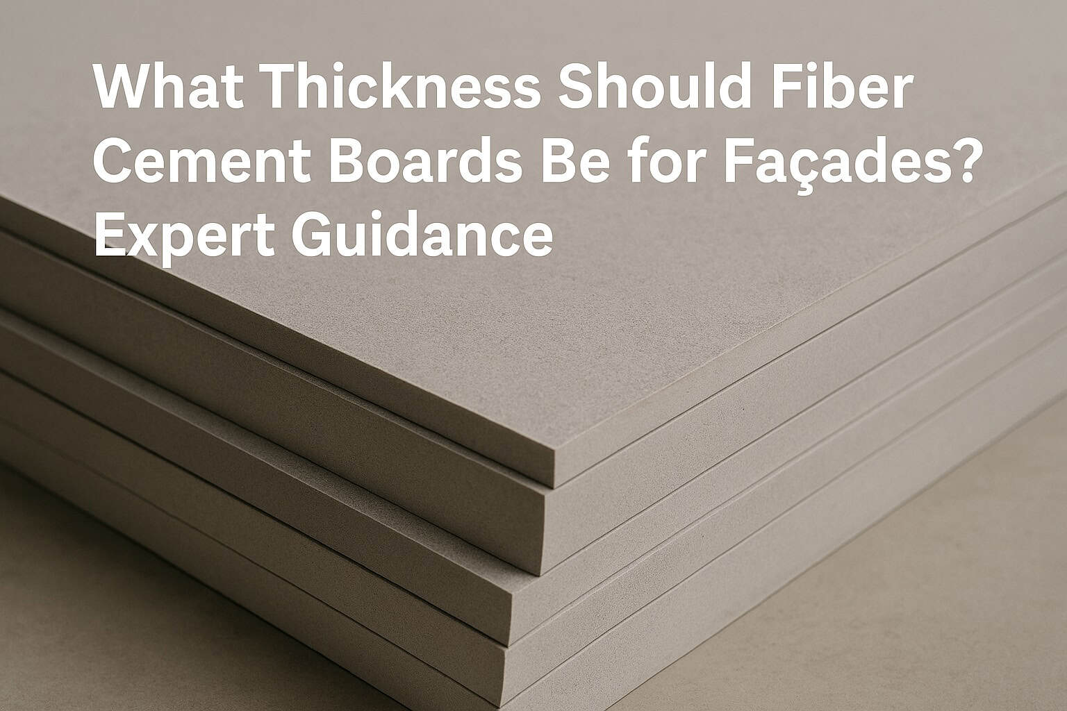 Ideal Thickness for Fiber Cement Façade Boards