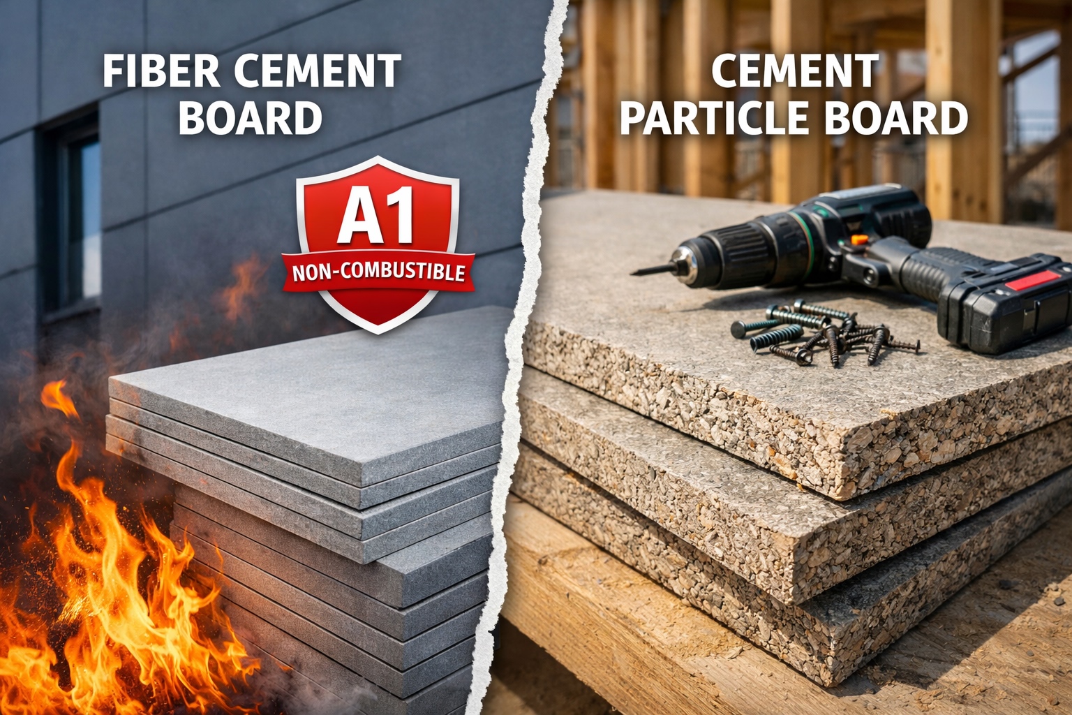 Fiber Cement Board vs Cement Particle Board: Key Differences