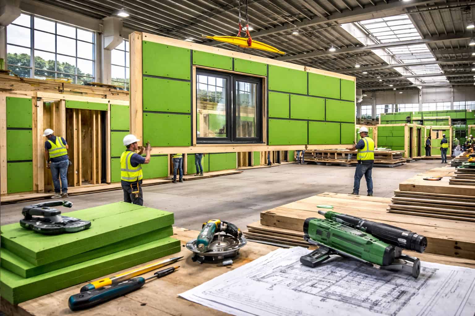 Exterior Sheathing Boards for Faster Prefab Installation